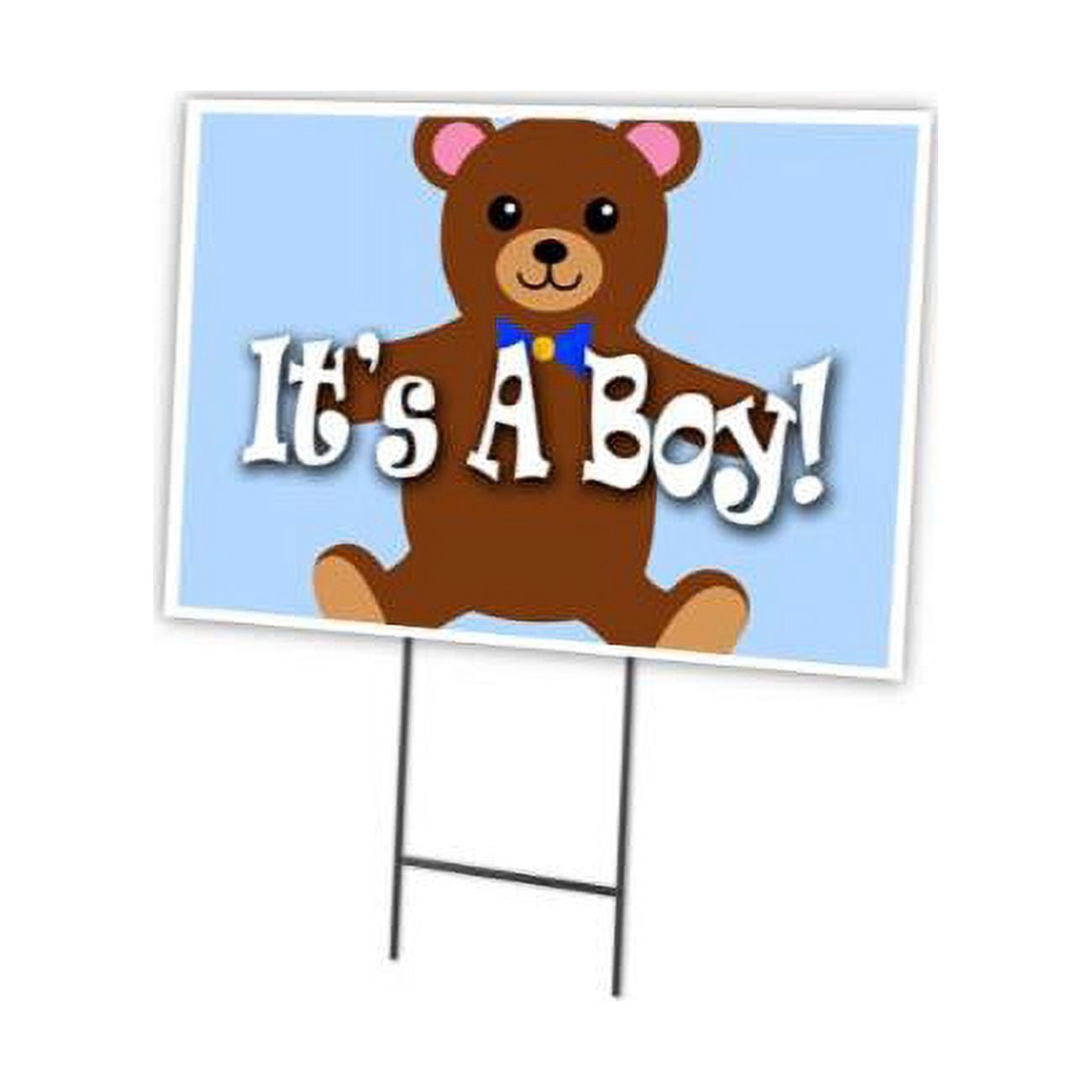 IT'S A BOY! 18"x24" Yard Sign & Stake | Advertise Your Business | Stake ...