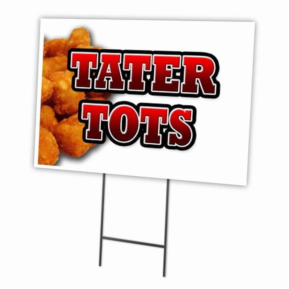 SignMission C-1824-DS-Tater Tots 18 x 24 in. Tater Tots Yard Sign ...