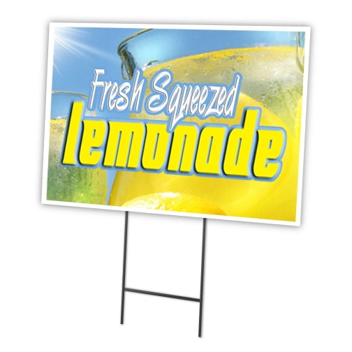 SignMission C-1824 Lemonade 18 x 24 in. Lemonade Yard Sign & Stake ...
