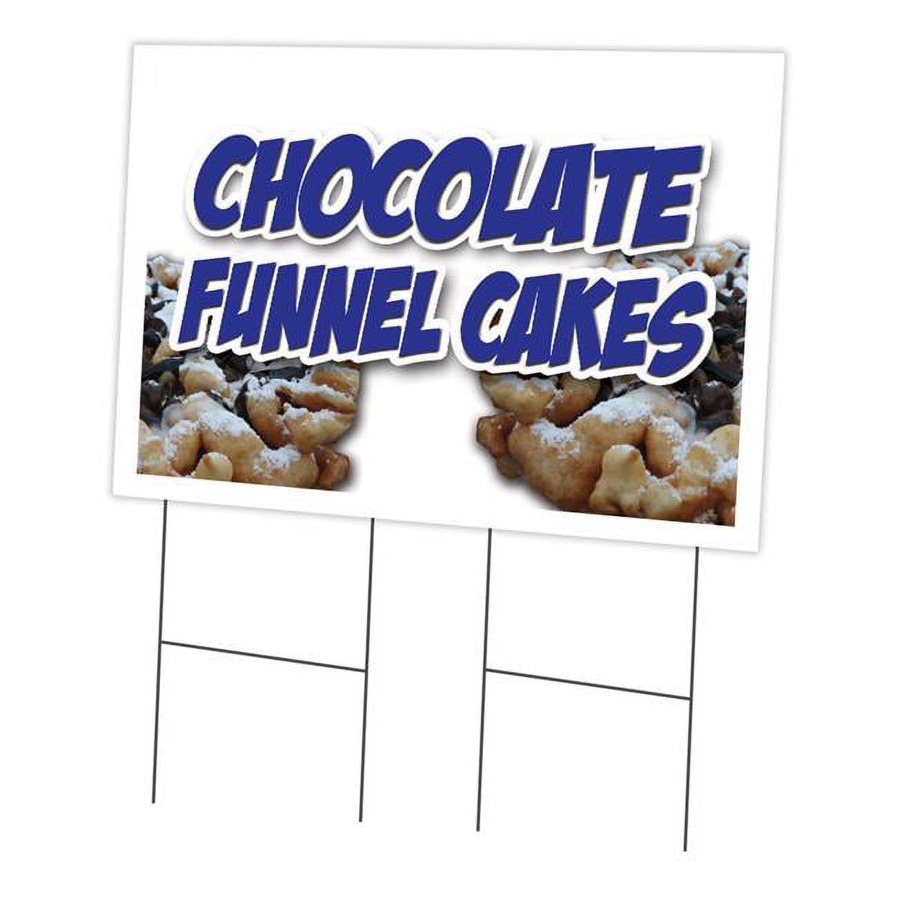 SignMission C-2436 Chocolate Funnel Cakes 24 x 36 in. Chocolate Funnel ...