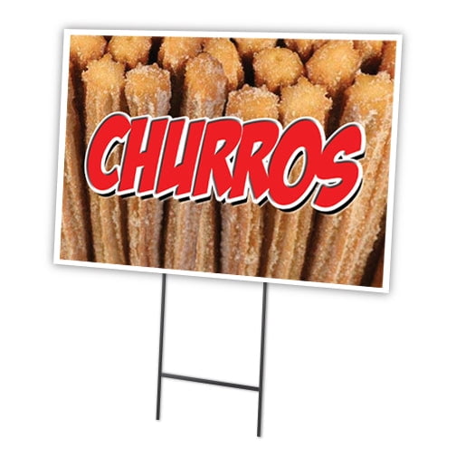 SignMission C-2436-DS-Churros 24 x 36 in. Churros Yard Sign & Stake ...
