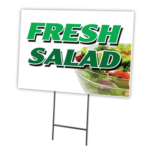 SignMission C-2436-DS-Fresh Salads 24 x 36 in. Fresh Salads Yard Sign ...