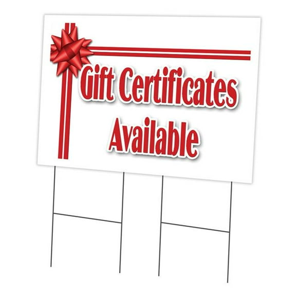 Gift Certificates Available Sign