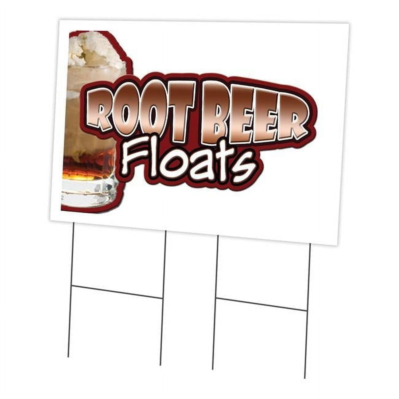 SignMission C-2436-DS-Root Beer Float 24 x 36 in. Root Beer Float Yard ...