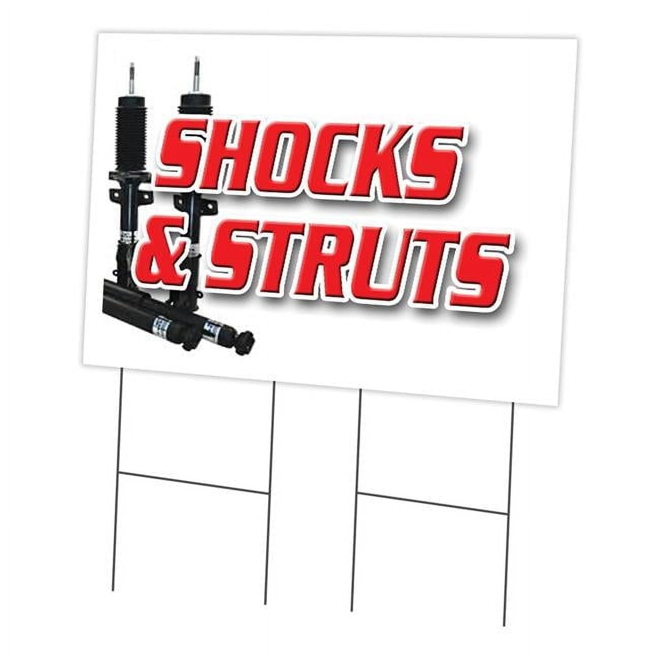 SignMission C-2436-DS-Shocks&Struts 24 x 36 in. Shocks&Struts Yard Sign ...