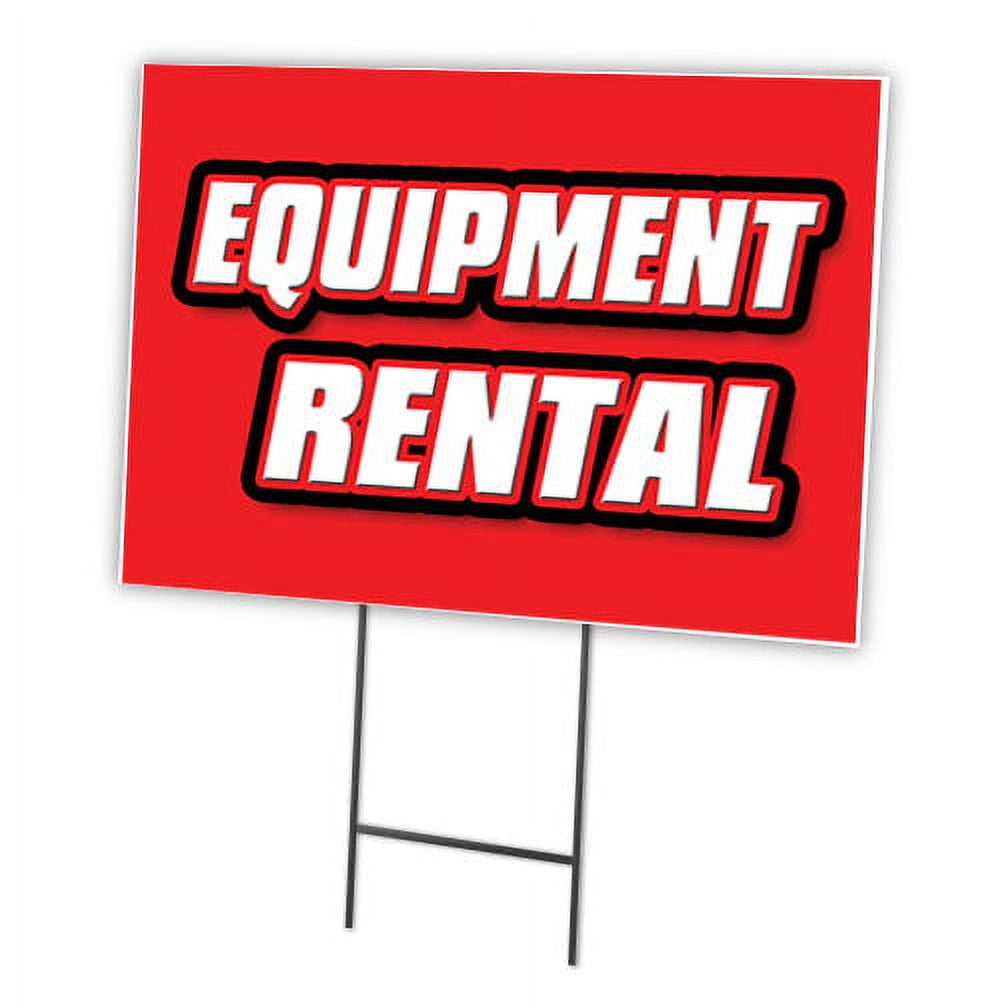 SignMission C-2436 Equipment Rental 24 x 36 in. Equipment Rental Yard ...
