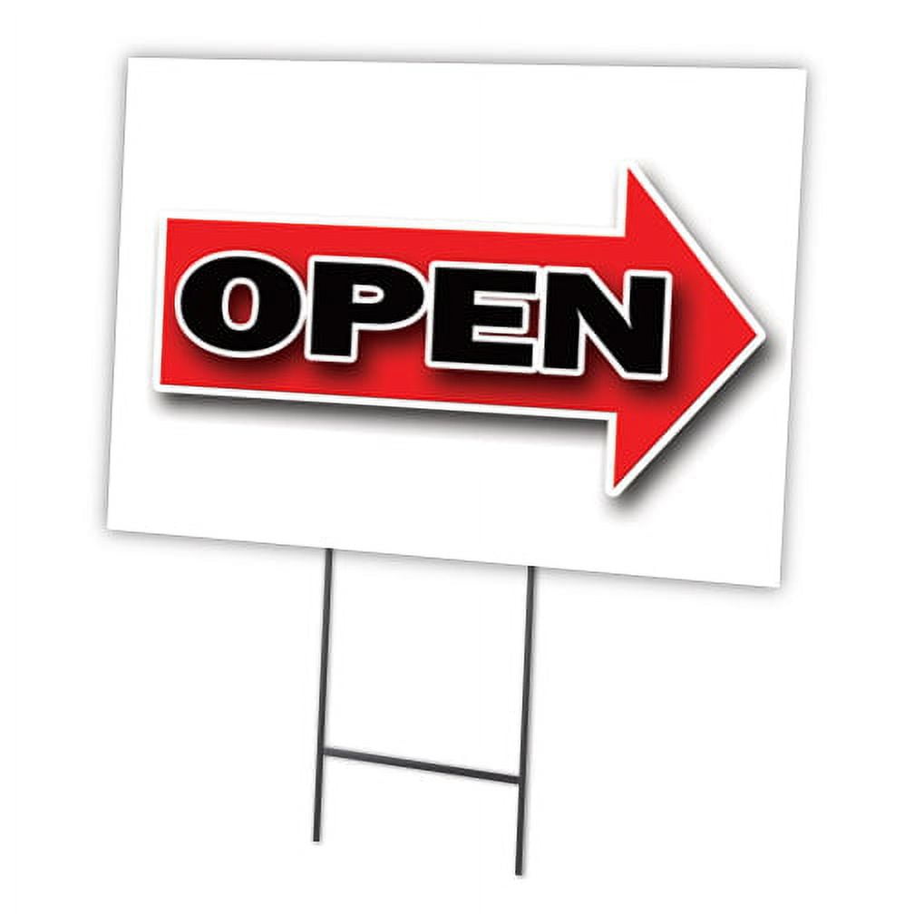 SignMission C-2436 Giant Right Open Arrow 24 x 36 in. Giant Right Open ...
