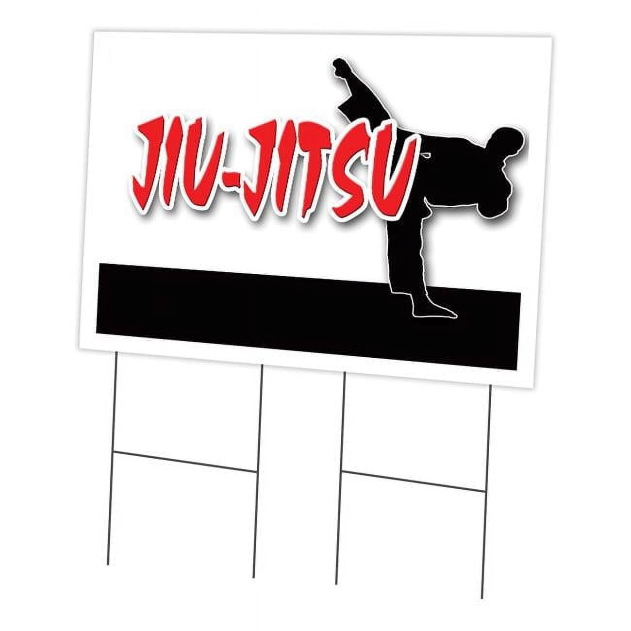 SignMission C-2436 Jiu-Jitsu 24 x 36 in. Yard Sign & Stake - Jiu-Jitsu ...