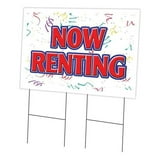 SignMission C-2436 Now Renting 24 x 36 in. Now Renting Yard Sign ...