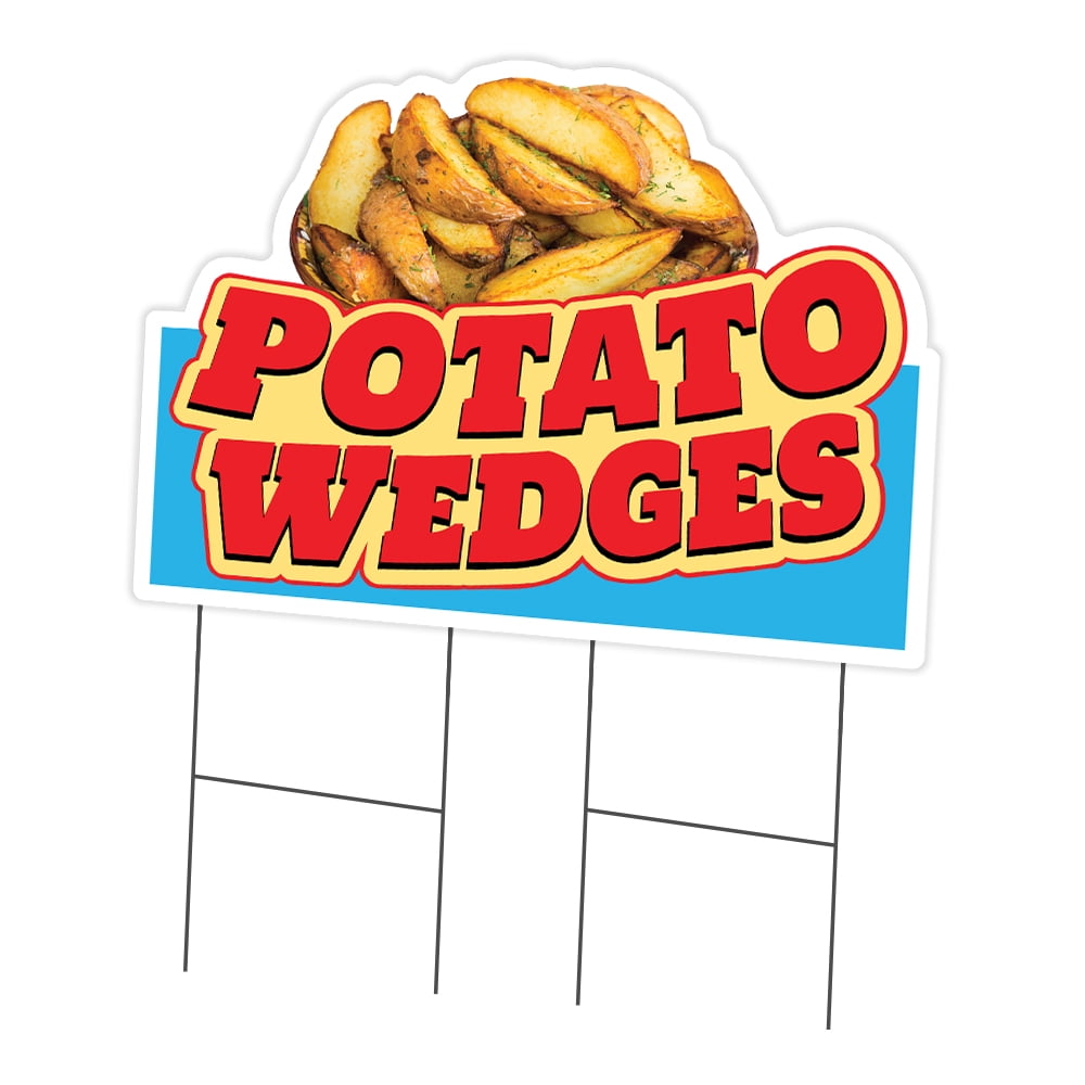 SignMission C-DC-2436-Potato Wedges19 24 x 36 in. Yard Sign & Stake ...