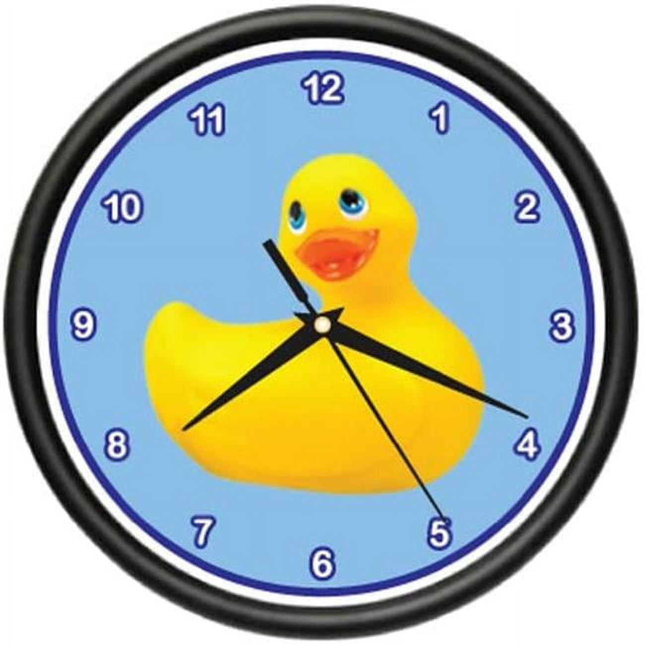 SignMission CL-1RUBBIE DUCKIE 10 in. dia. Rubber Duckie Wall Clock ...