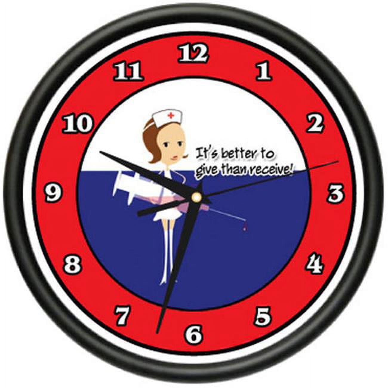 SignMission CL-NURSE 1 Nurse 1 Wall Clock - Hospital Medicine Nurse ...