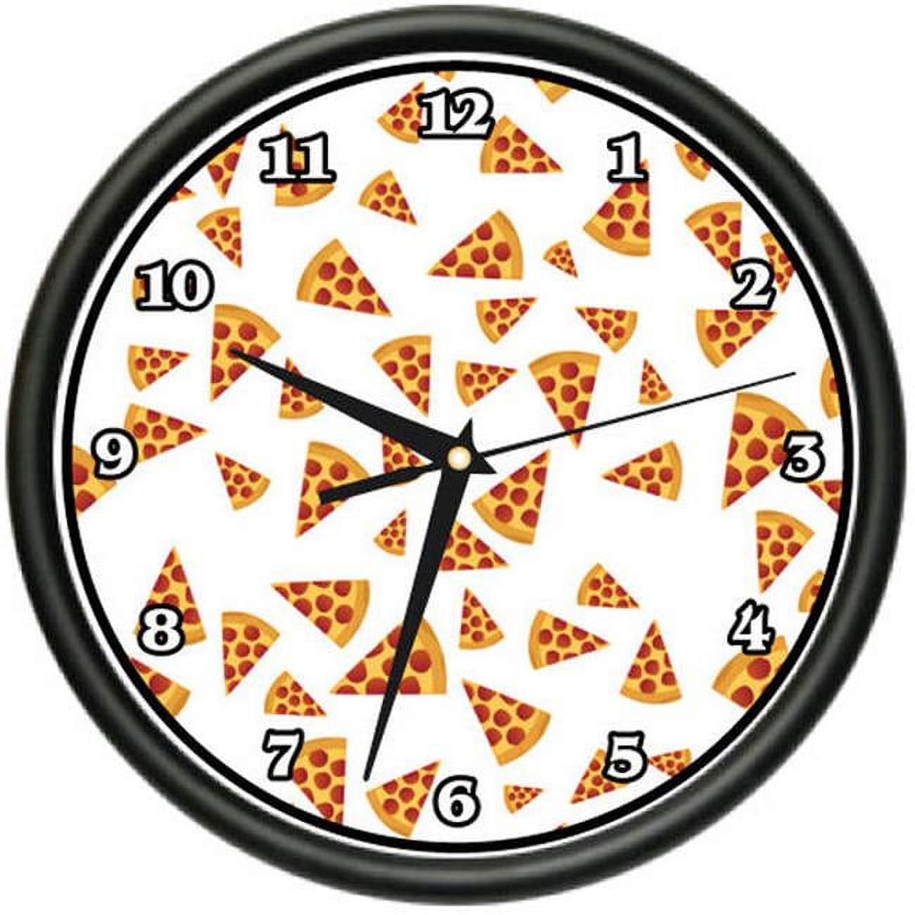 SignMission CL-Pizza Slice Pizza Slice Wall Clock - Kitchen Decor ...