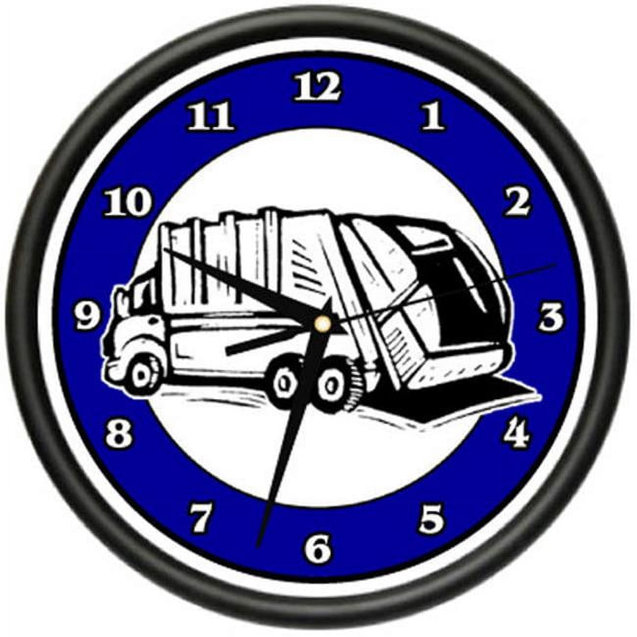 SignMission CL-TRASH MAN Trash Man Wall Clock - Garbage Trash Trash ...