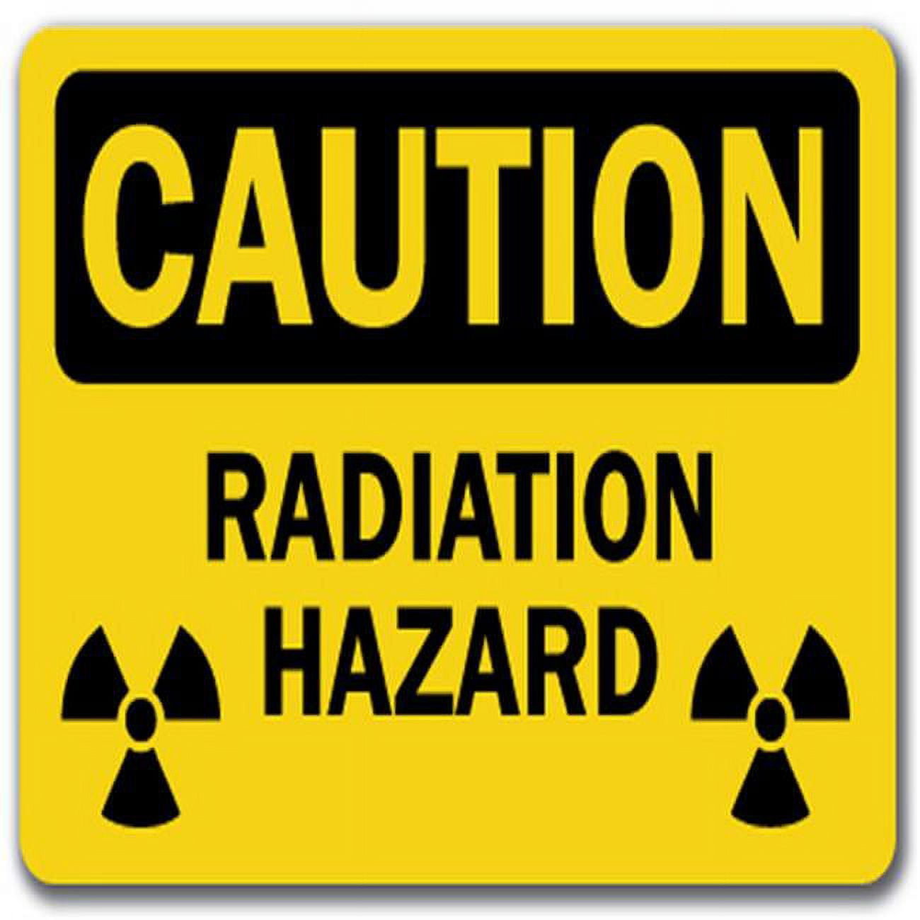 SignMission 10 x 14 in. OSHA Safety Caution Sign - Radiation Hazard ...