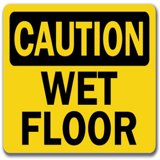SignMission Outdoor OSHA Safety Caution Sign - Wet Floor, 10 x 14 in ...