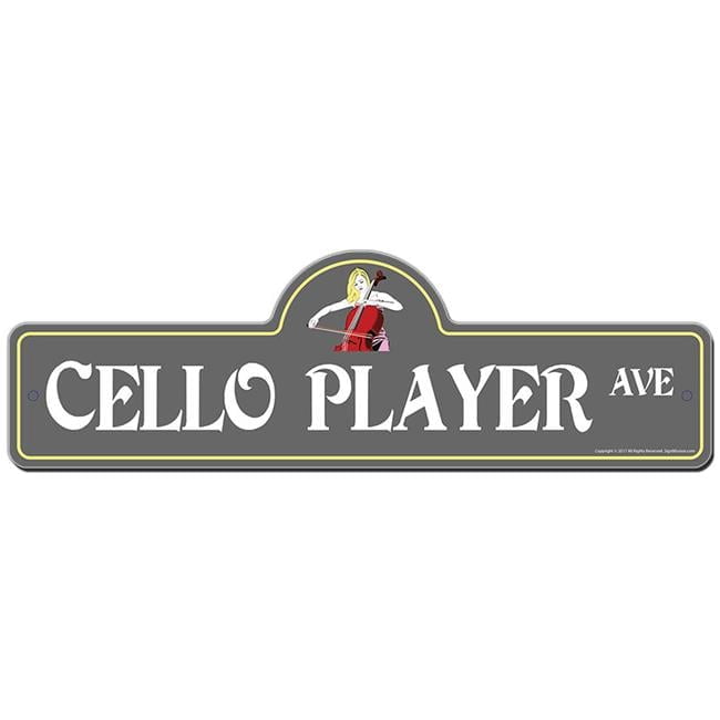 SignMission Cello Player Street Sign - Walmart.com