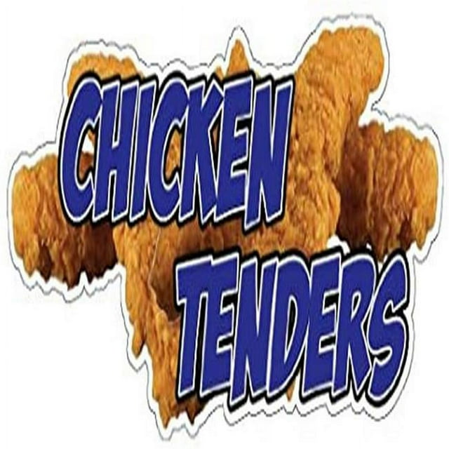 SignMission Chicken Tenders Concession Decal Strips Trailer Sign ...