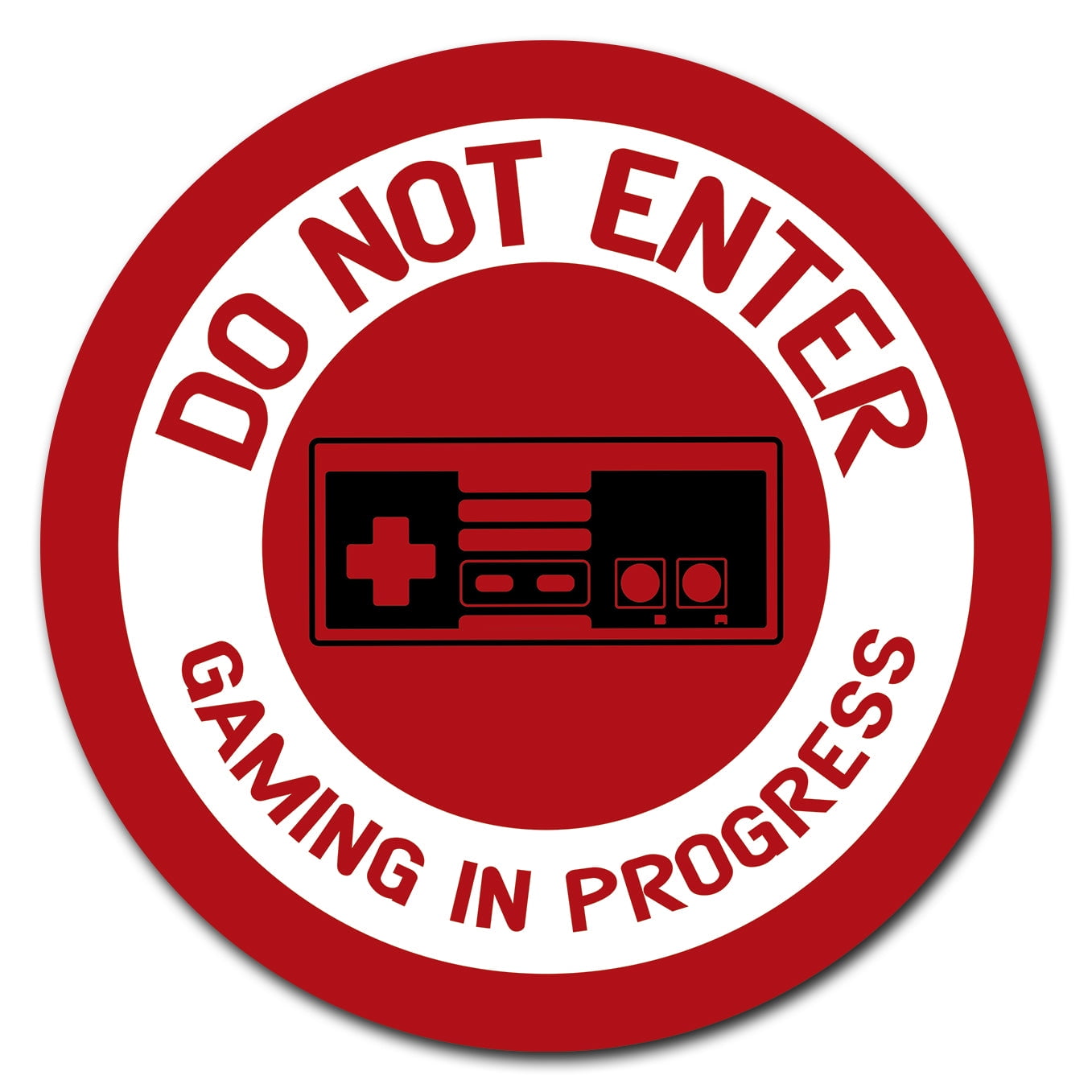 SignMission Circular Rigid Plastic Sign 12" Tall - Do Not Enter ...