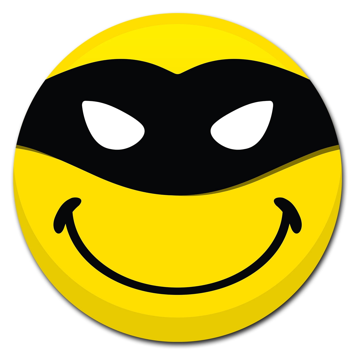 SignMission Circular Rigid Plastic Sign 12" Tall - Emoji Masked ...