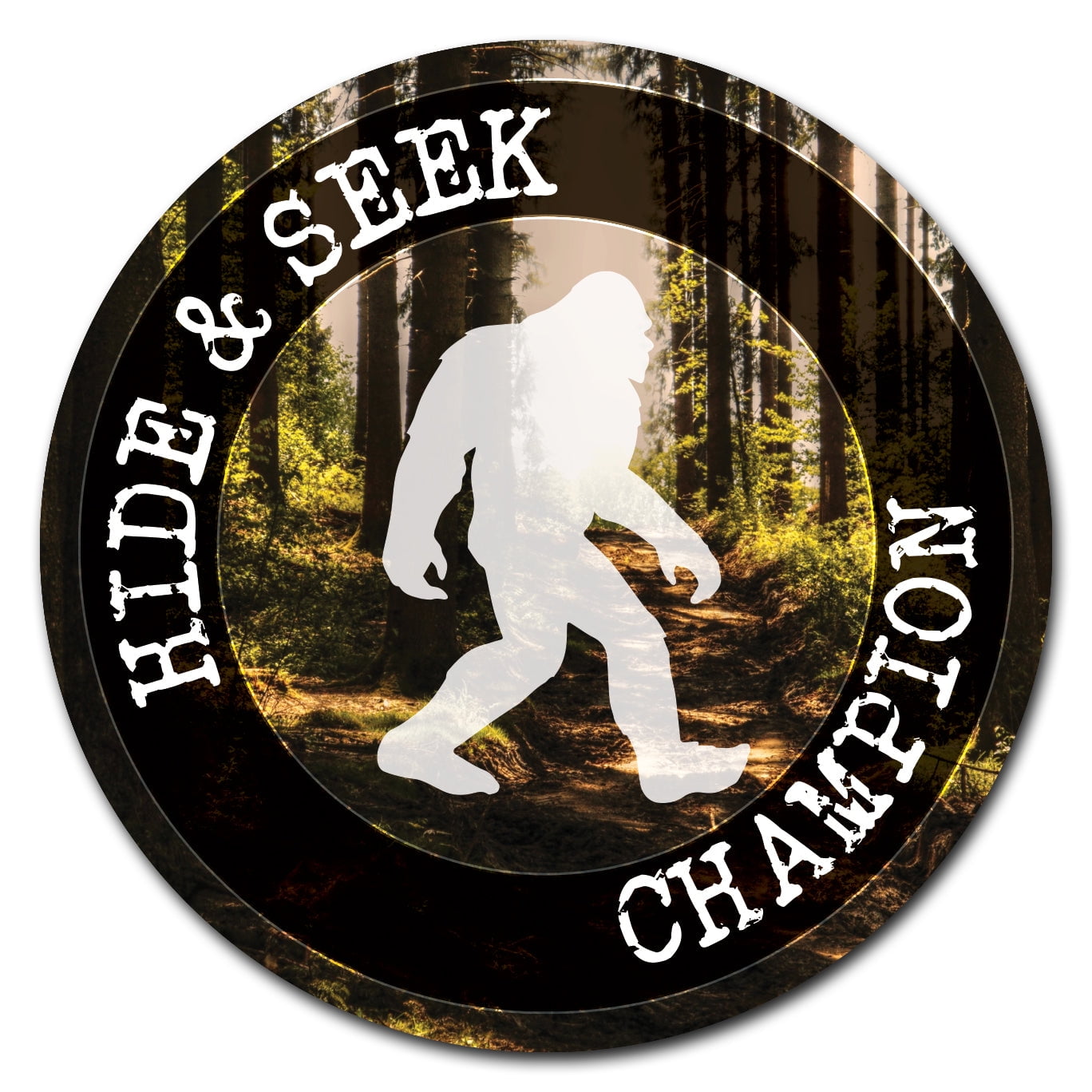 SignMission Circular Rigid Plastic Sign 12" Tall - Hide N Seek Champion ...