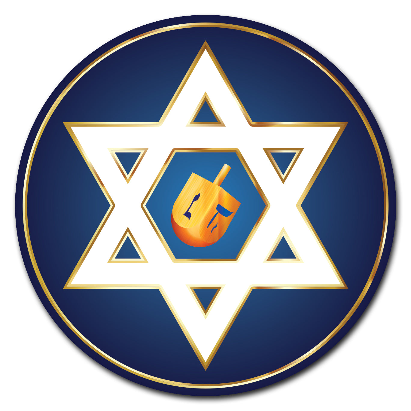 SignMission Circular Rigid Plastic Sign 12" Tall - Star Of David ...