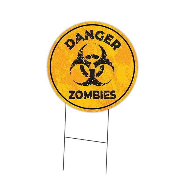 SignMission Corrugated Plastic Sign with Stakes 24 in. Circular ...