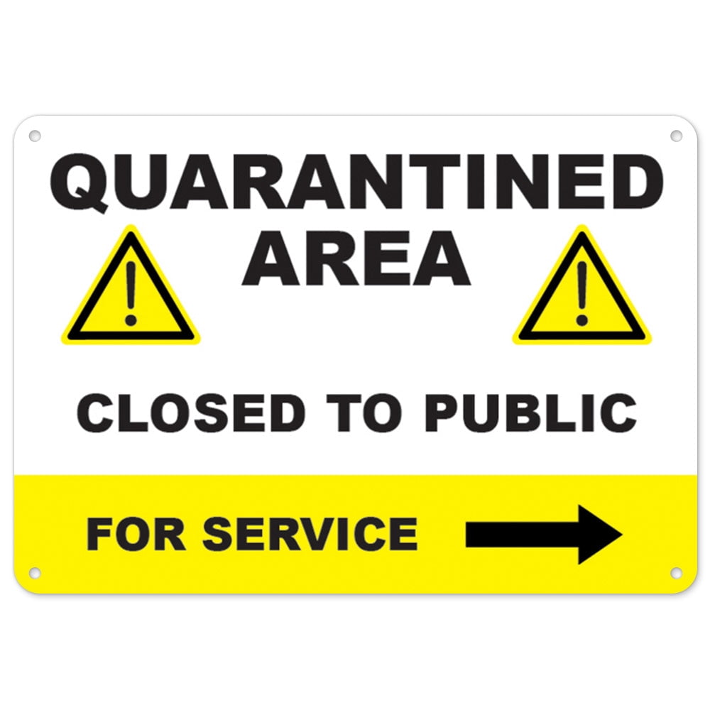 SignMission OS-NS-P-1014-25490 Covid-19 Notice Plastic Sign ...