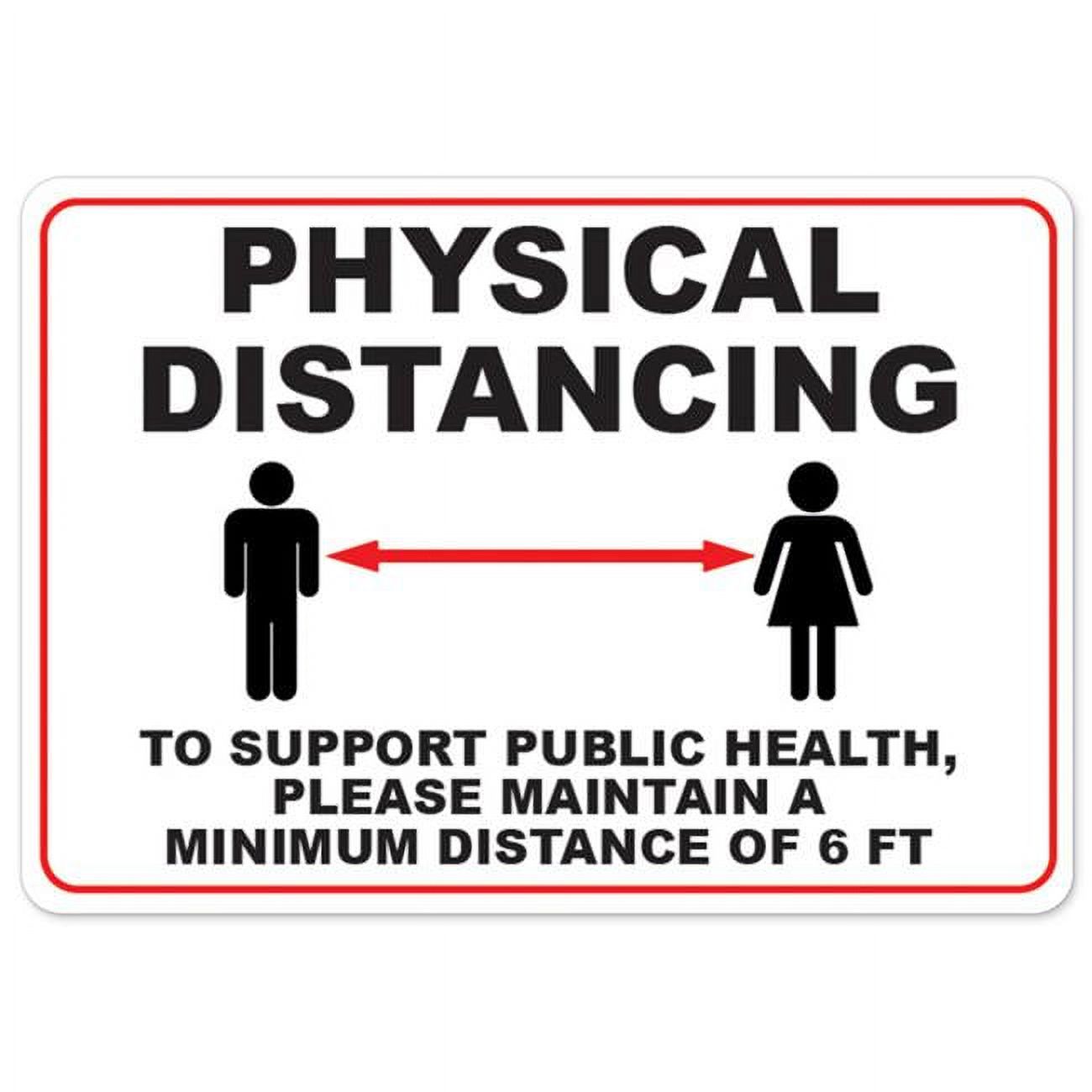 SignMission Covid-19 Notice Sign - Physical Distancing to Support ...