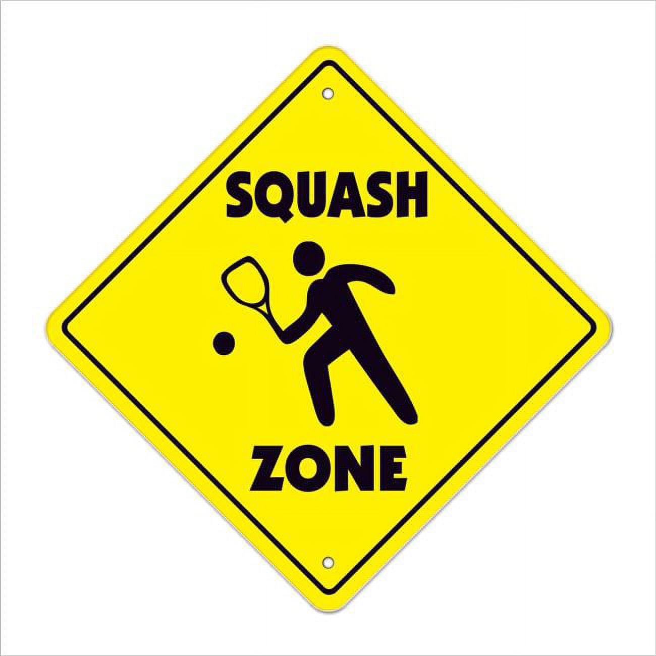 SignMission D-10-X-SQUASH 10 in. Squash Zone Xing Crossing Decal Sign ...