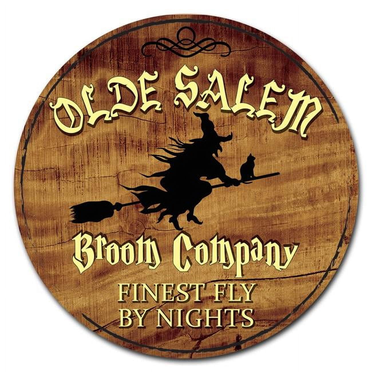 SignMission D-12-CIR-Olde Salem 12 in. Tall Vinyl Laminated Decal Sign ...