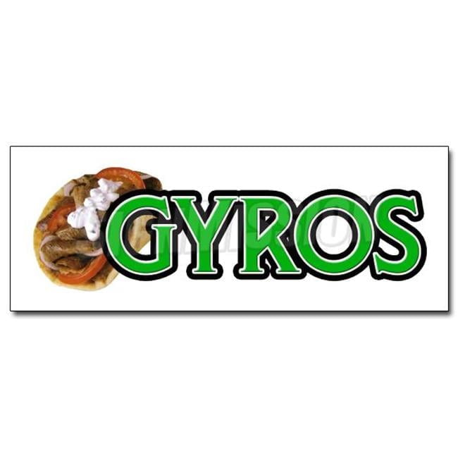 SignMission D-12 Gyros 12 in. Gyros Decal Sticker - Walmart.com