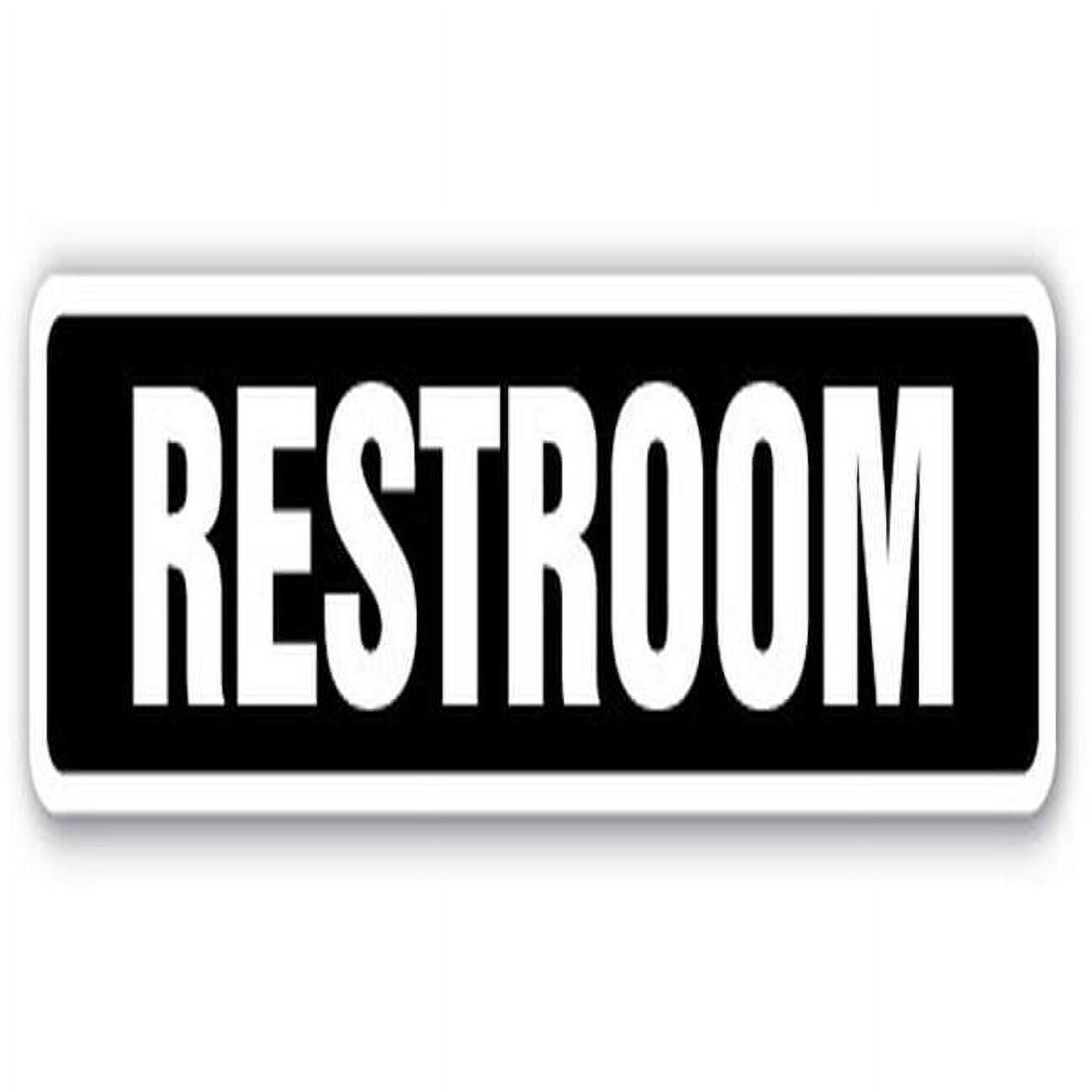 SignMission D-14-SS-Restroom 14 in. Restroom Sign - Bathroom Powder ...