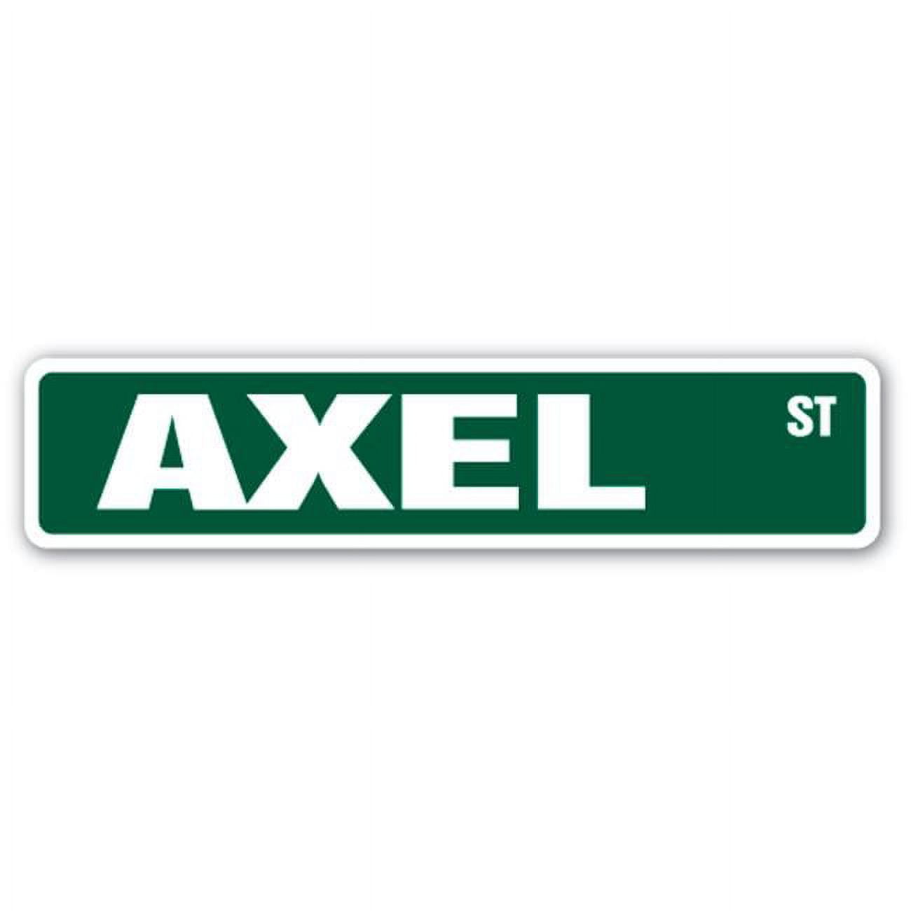 SignMission 4 x 18 in. Childrens Name Room Street Sign Decal - Axel ...