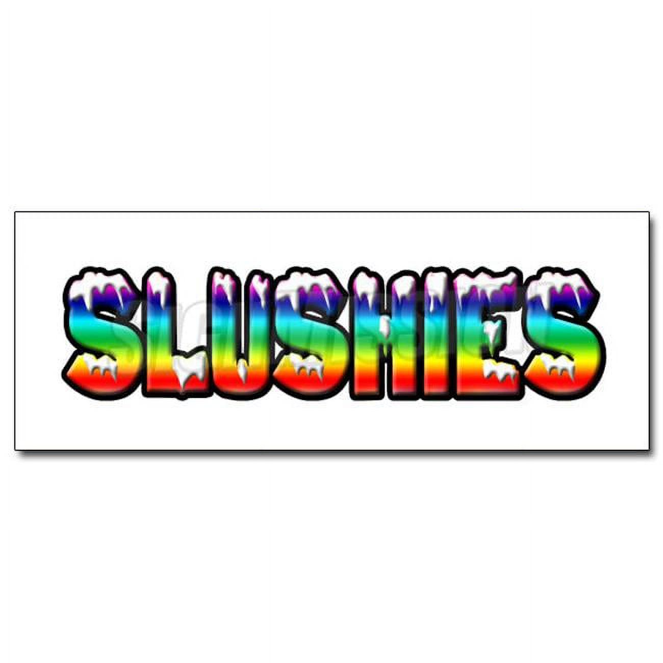 SignMission D-24 Slushies1 24 in. Slushies 1 Decal Sticker - Slushie ...
