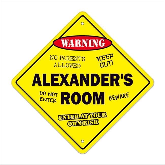SignMission D-4-X-Alexanders Room 4 in. Alexanders Crossing Zone Xing ...