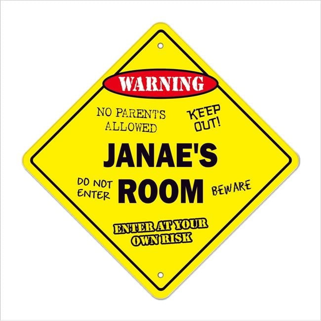 SignMission D-4-X-Janaes Room 4 in. Janaes Crossing Zone Xing Room ...