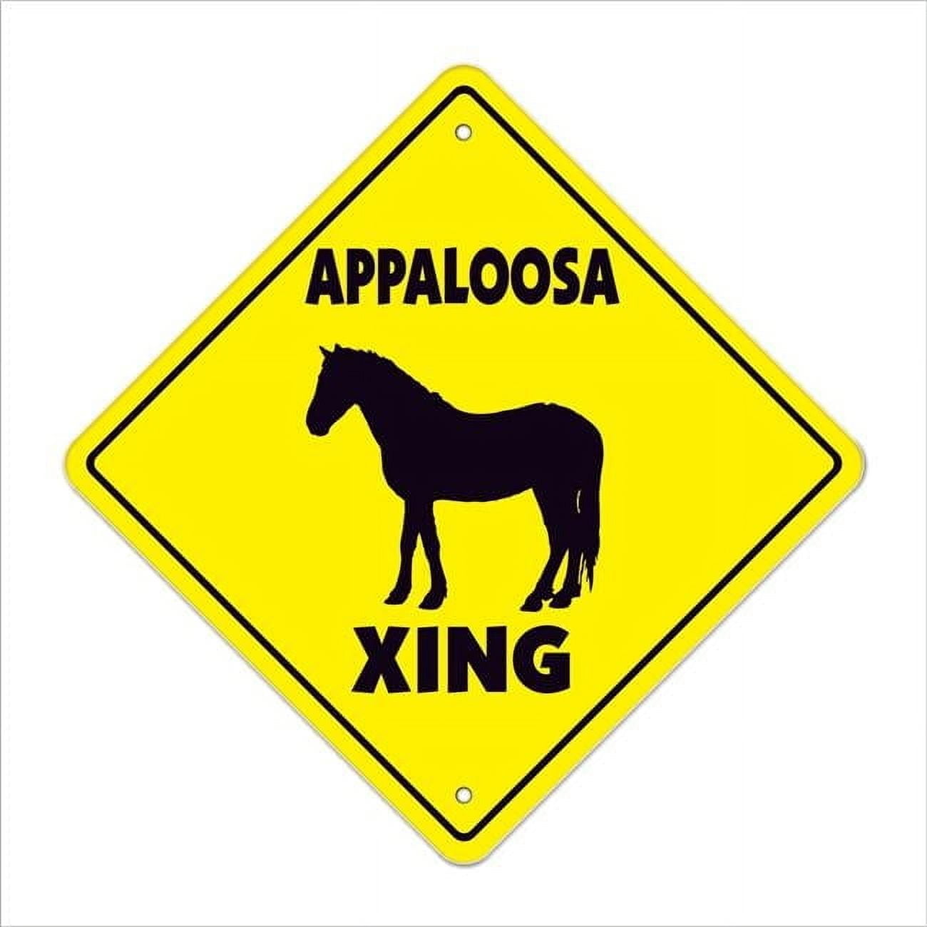 SignMission D-8-X-APPALOOSA 8 in. Appaloosa Zone Xing Crossing Decal ...
