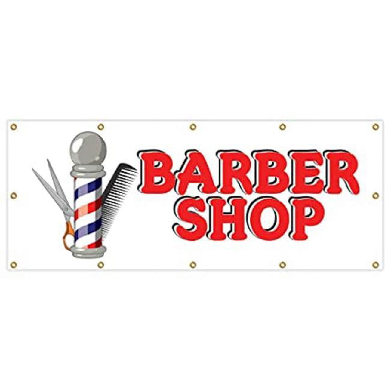 SignMission D-Barber Shop Barber Shop Window Decal - Hair Salon Parlor ...