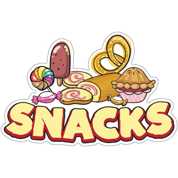 Snacks 24" Decal Concession Stand Food Truck Sticker - Walmart.com