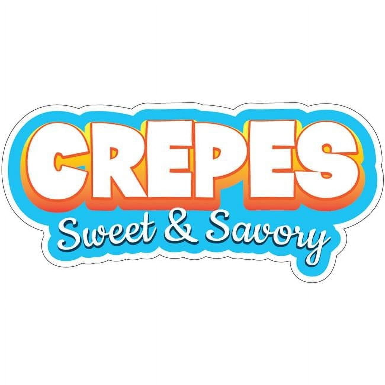 Crepes 8" Decal Concession Stand Food Truck Sticker - Walmart.com