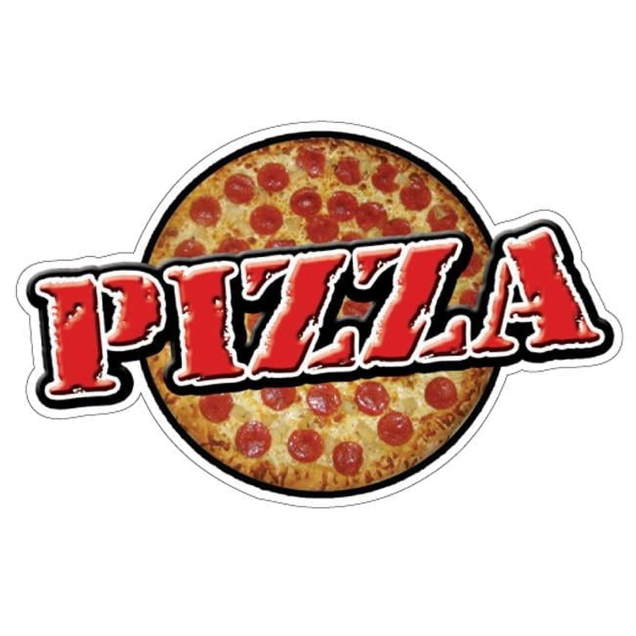 SignMission D-DC-8-Pizza Pizza Concession Decal - Stand Restaurant ...