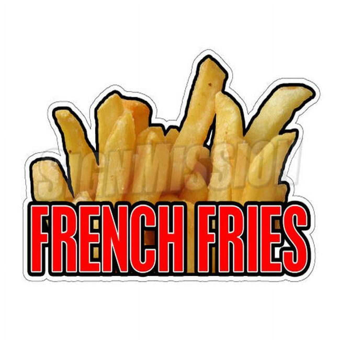 SignMission D-French-Fries1 French Fries I Concession Decal Sign ...