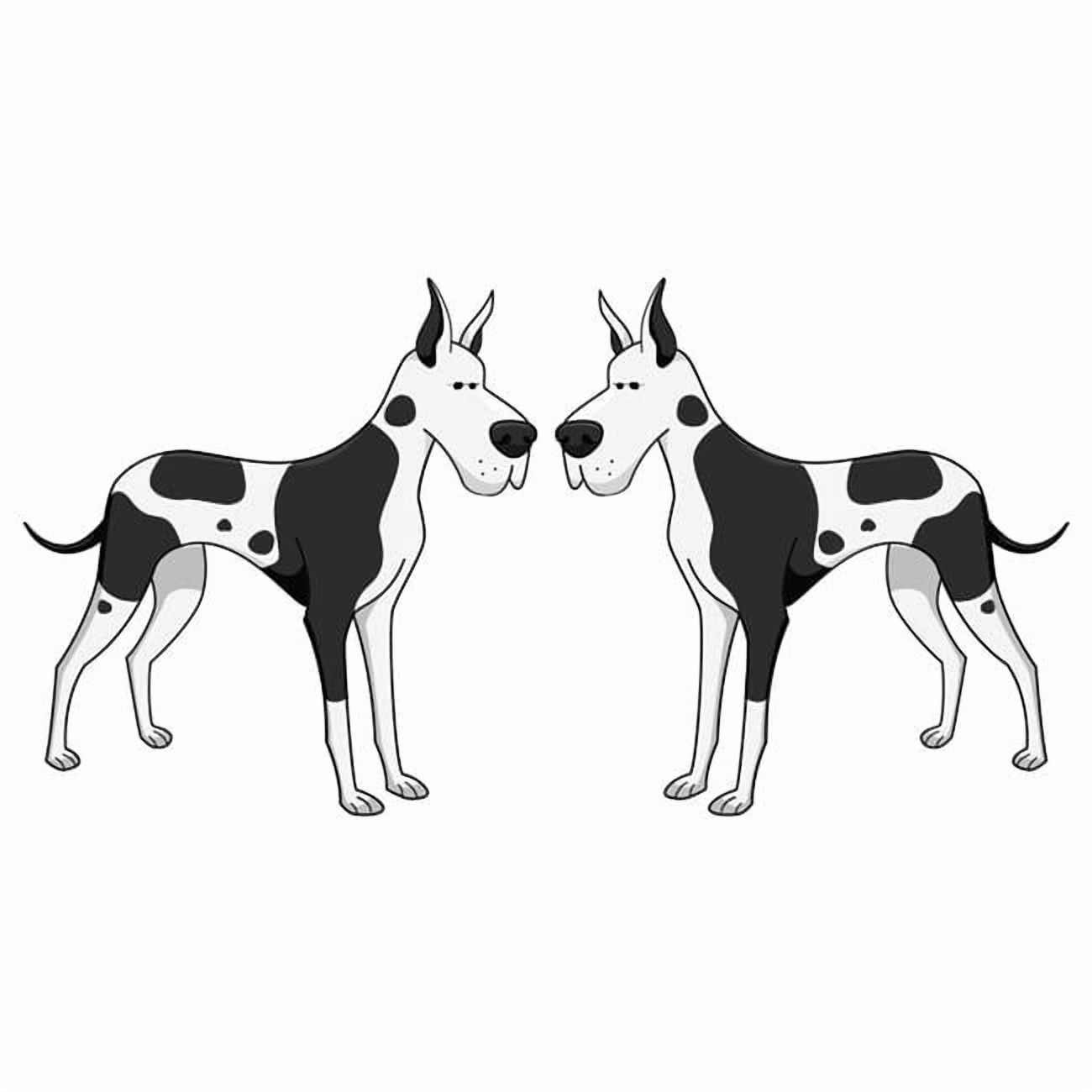 SignMission D-Great Dane 6 in. Super Cute Dog Decal - Great Dane - Pack ...