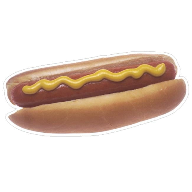 SignMission D-Hotdog Hot Dog Concession Decal Menu Sign - Stand Cart ...