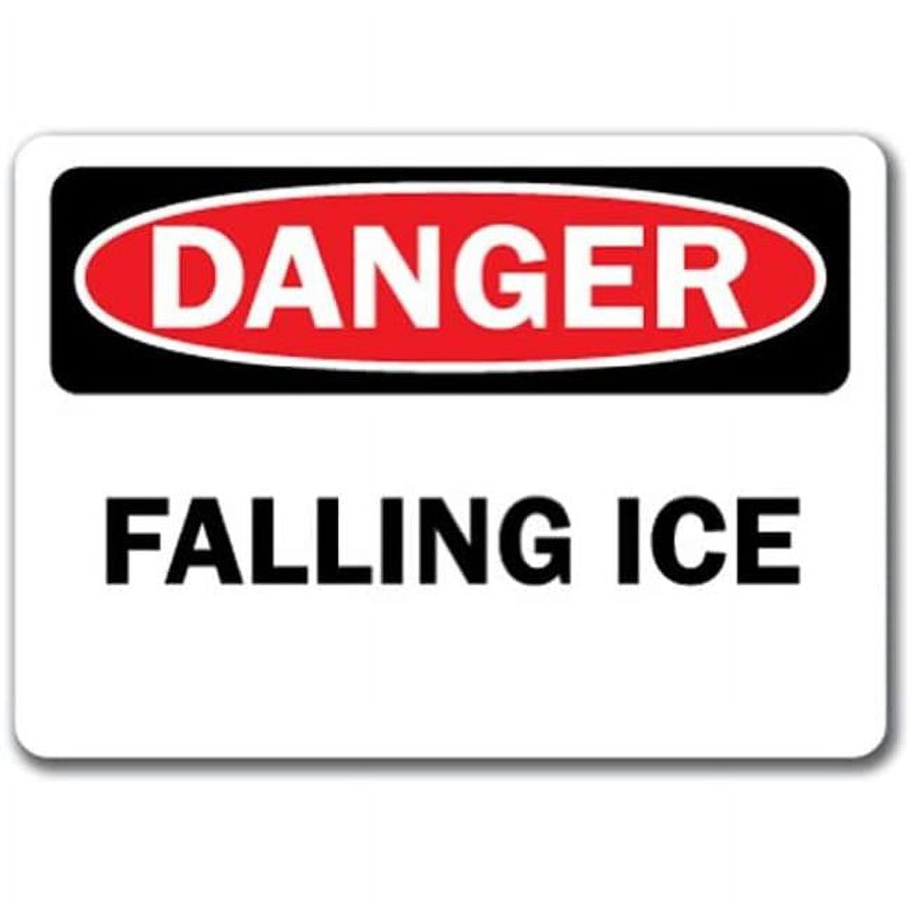 Danger Sign - Falling Ice - 10" x 14" OSHA Safety Sign - Walmart.com