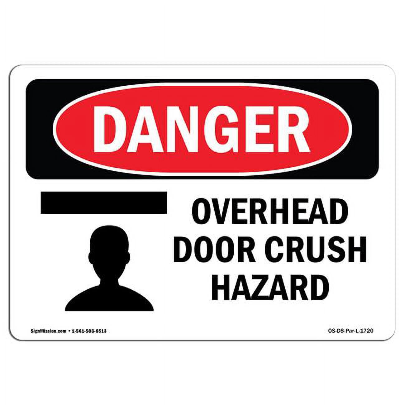 Danger High Voltage Overhead Sign, OSHA Sign, 24x30 Aluminum - Walmart.com