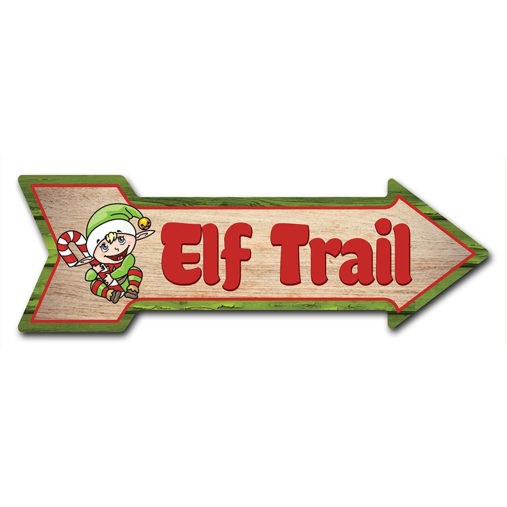 SignMission 8 x 24 in. Indoor & Outdoor Decor Direction Sticker Vinyl ...