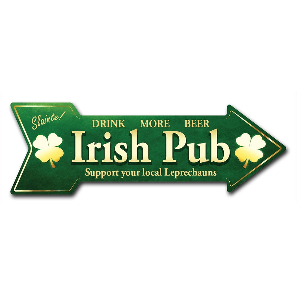 SignMission Decal Art Irish Pub Decal Indoor/ Outdoor Decor 24 ...