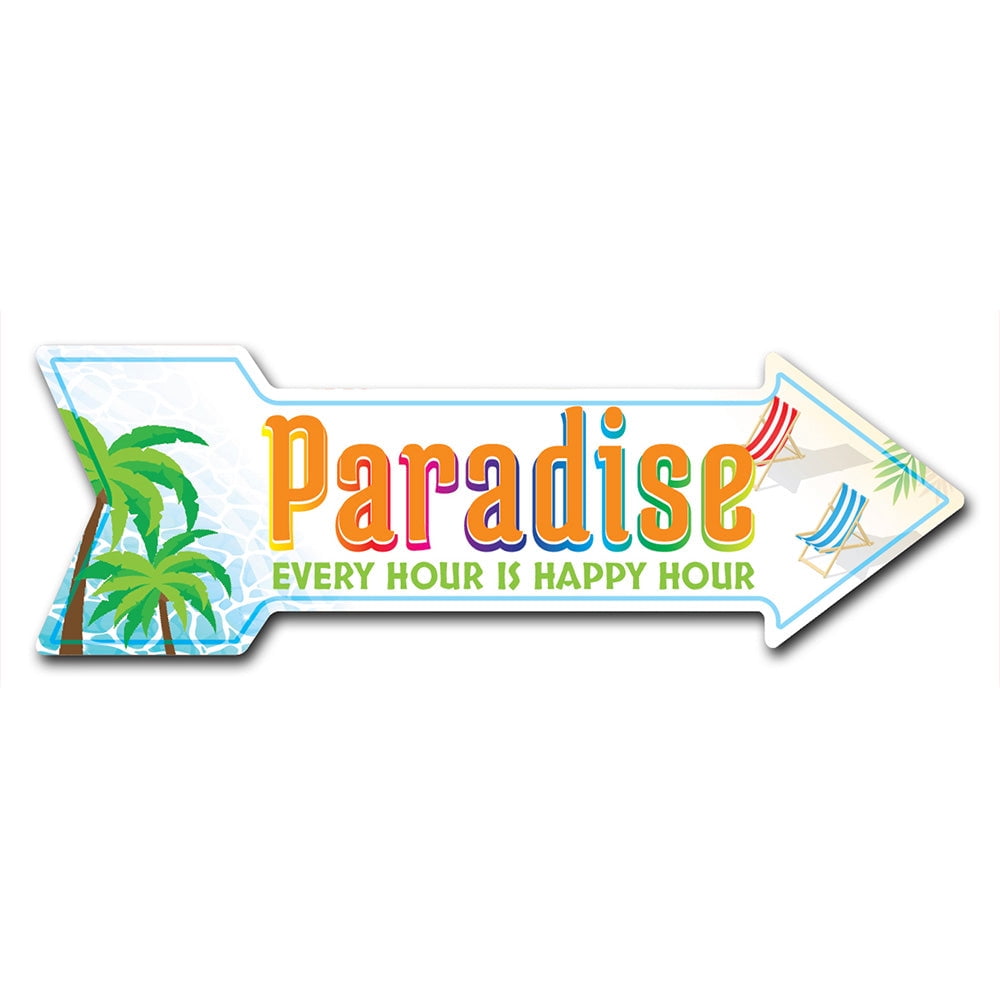 SignMission 12 x 36 in. Indoor & Outdoor Decor Direction Sticker Vinyl ...